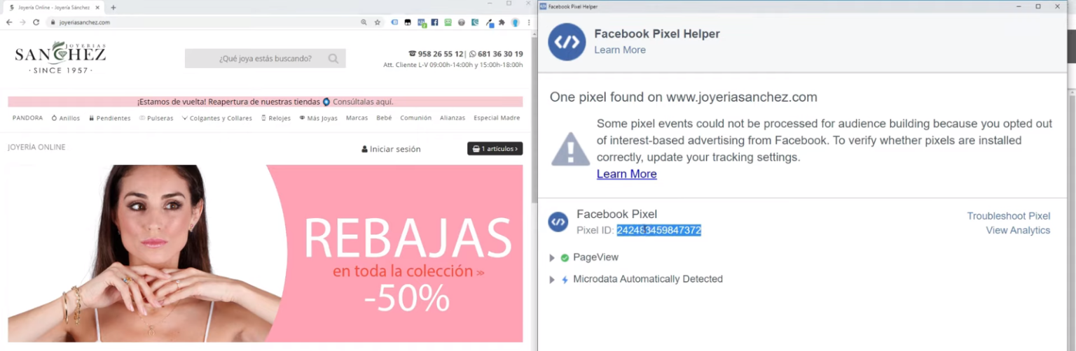 Facebook Pixel Helper - Cómo usarlo