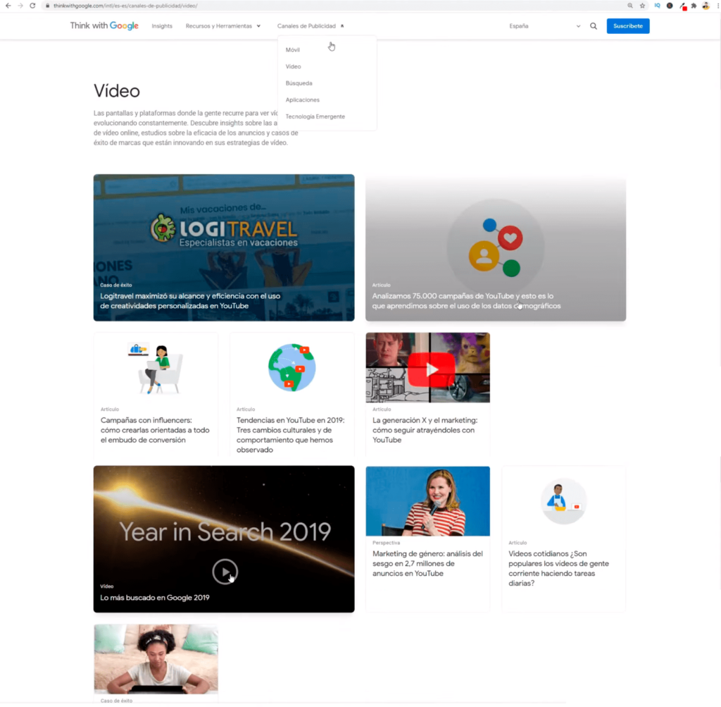 Think with Google - Novedades del mundo Digital